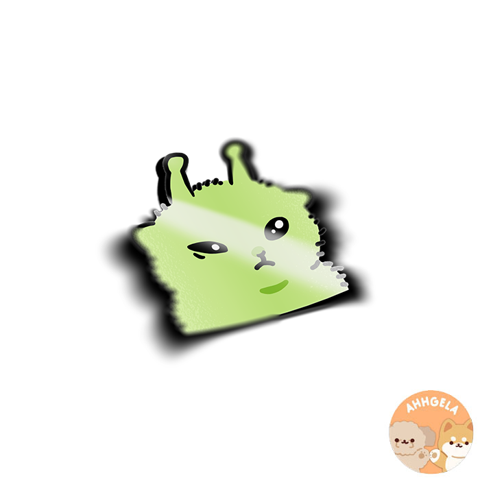Glorp Cat Peeking Sticker – ahhgela