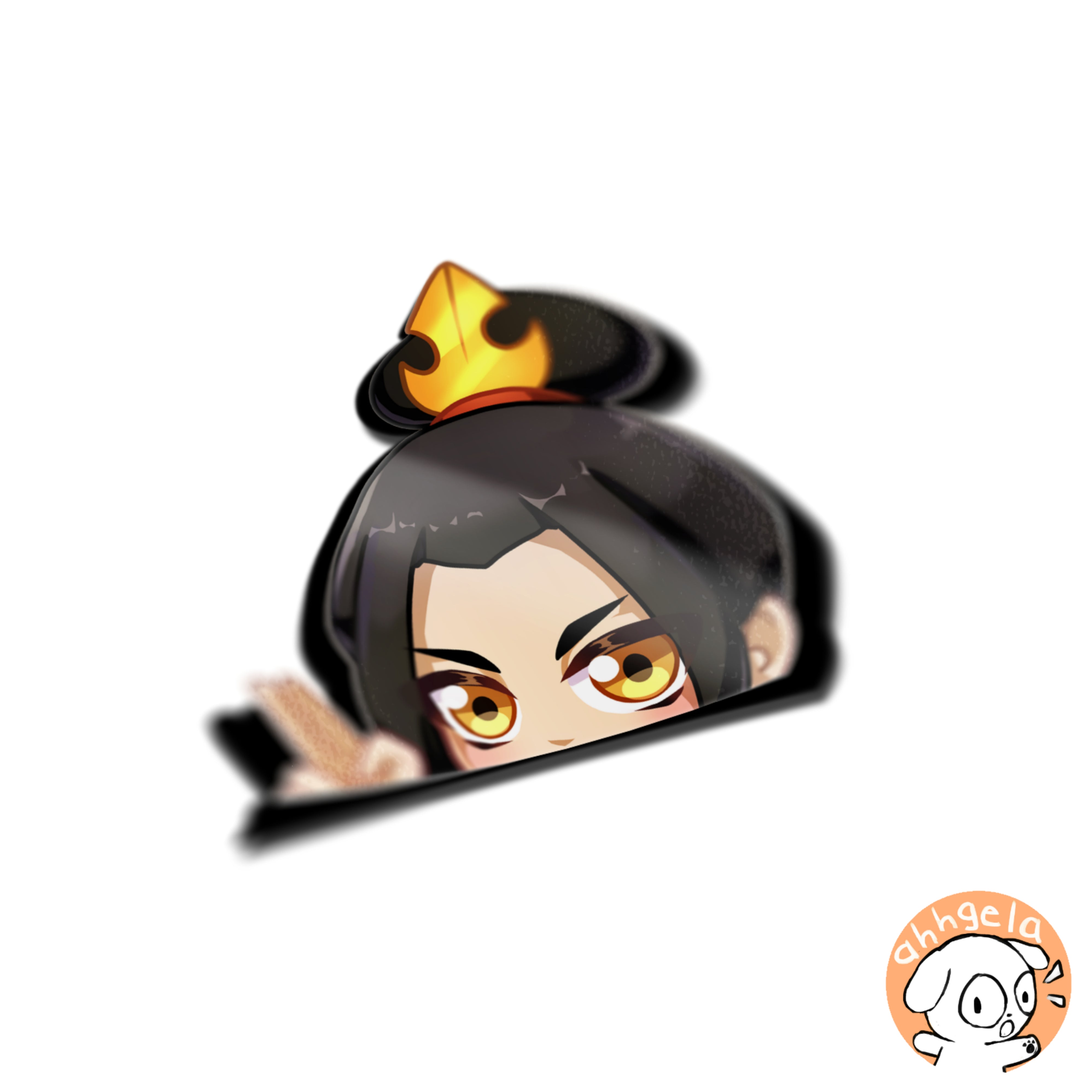 Azula Peeking Anime Sticker – ahhgela