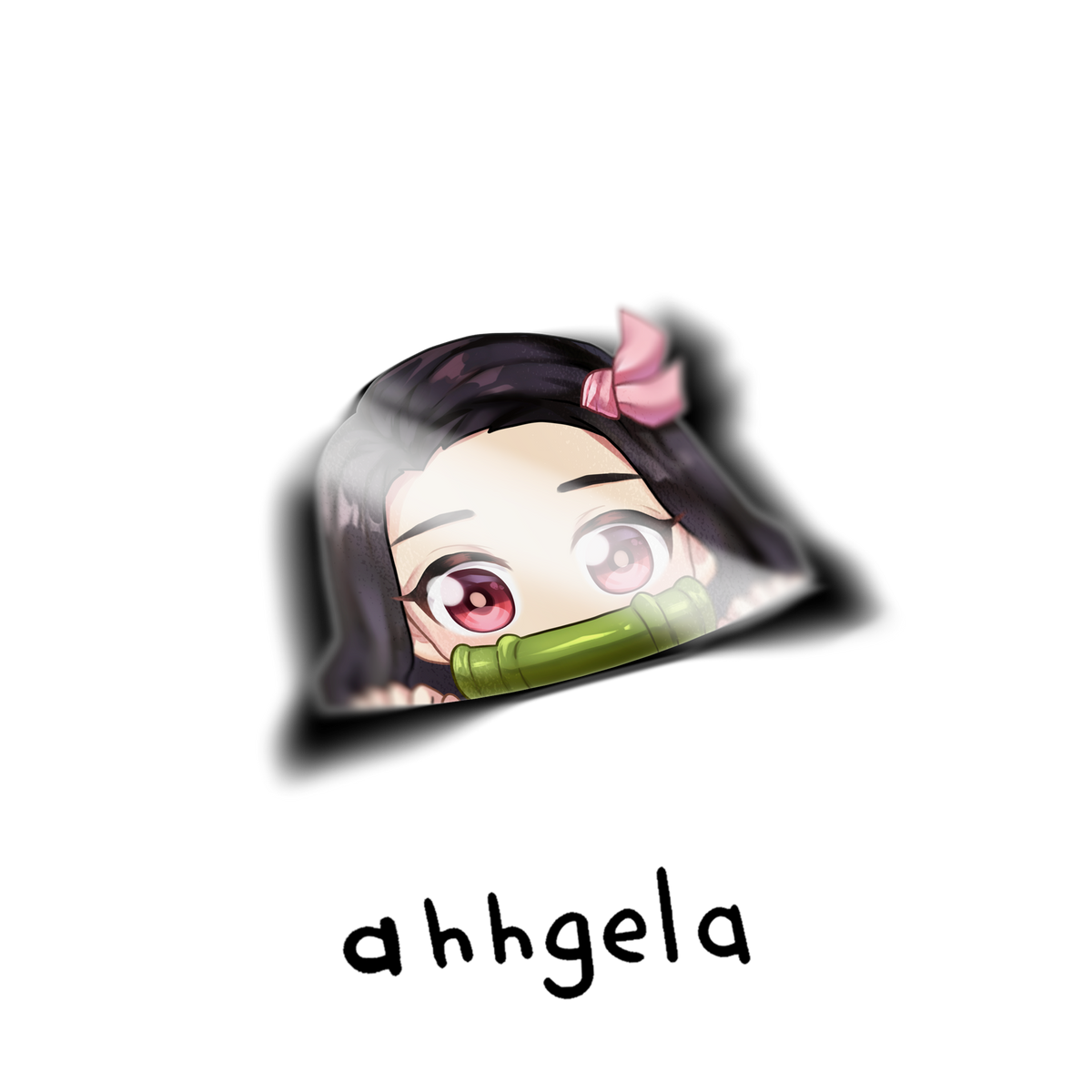 Nezu-chan Peeking Anime Sticker – ahhgela