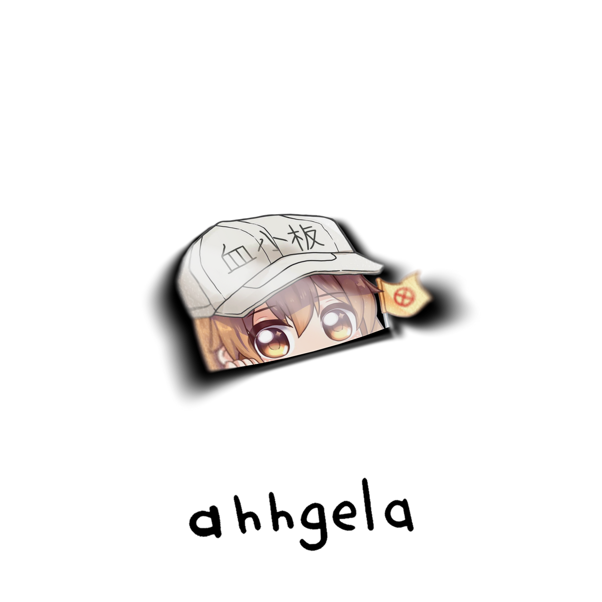 Platelet Peeking Anime Sticker – ahhgela