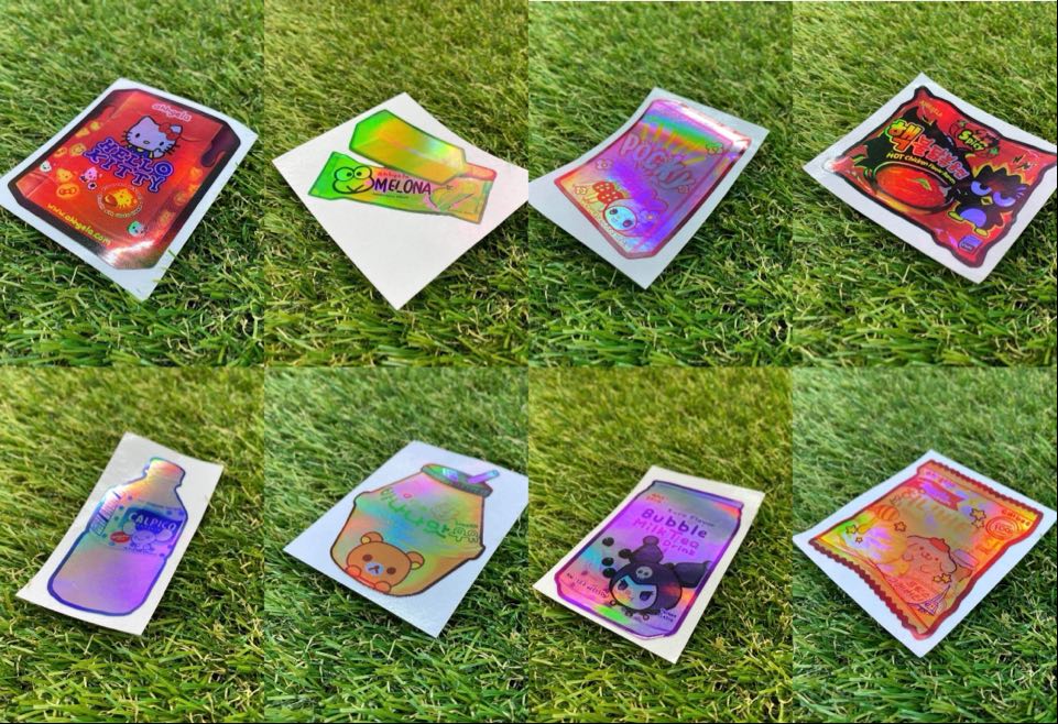 Kawaii Snack Series HOLOGRAPHIC Mini Sticker – ahhgela