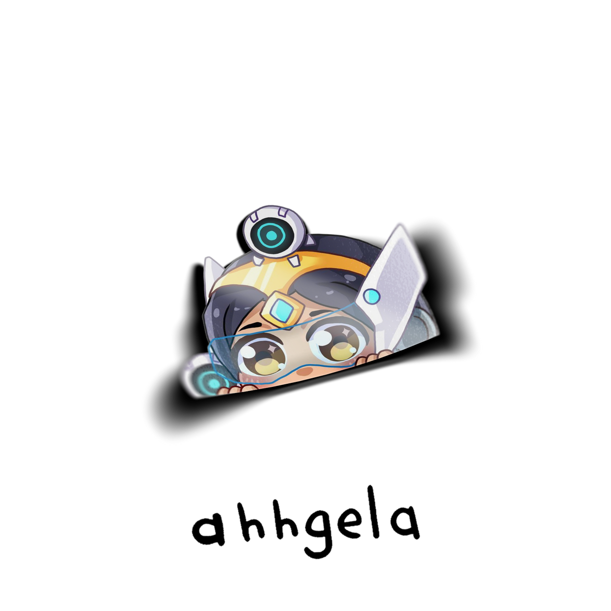 Symmetra Peeking Sticker – ahhgela